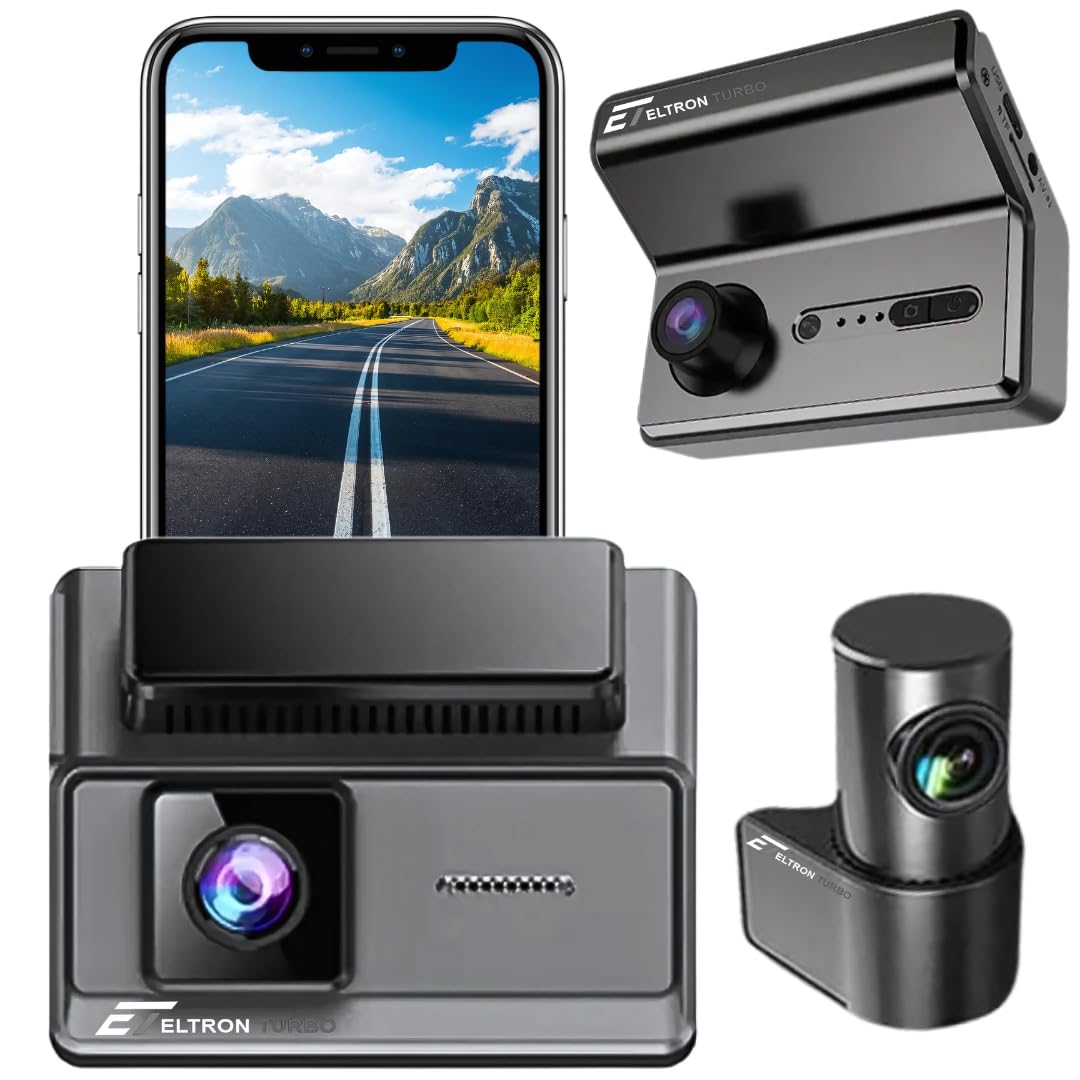 Eltron Turbo Dash Cam Q7-3 Camera 4K Ultra HD, Front, Rear, & Interior ...
