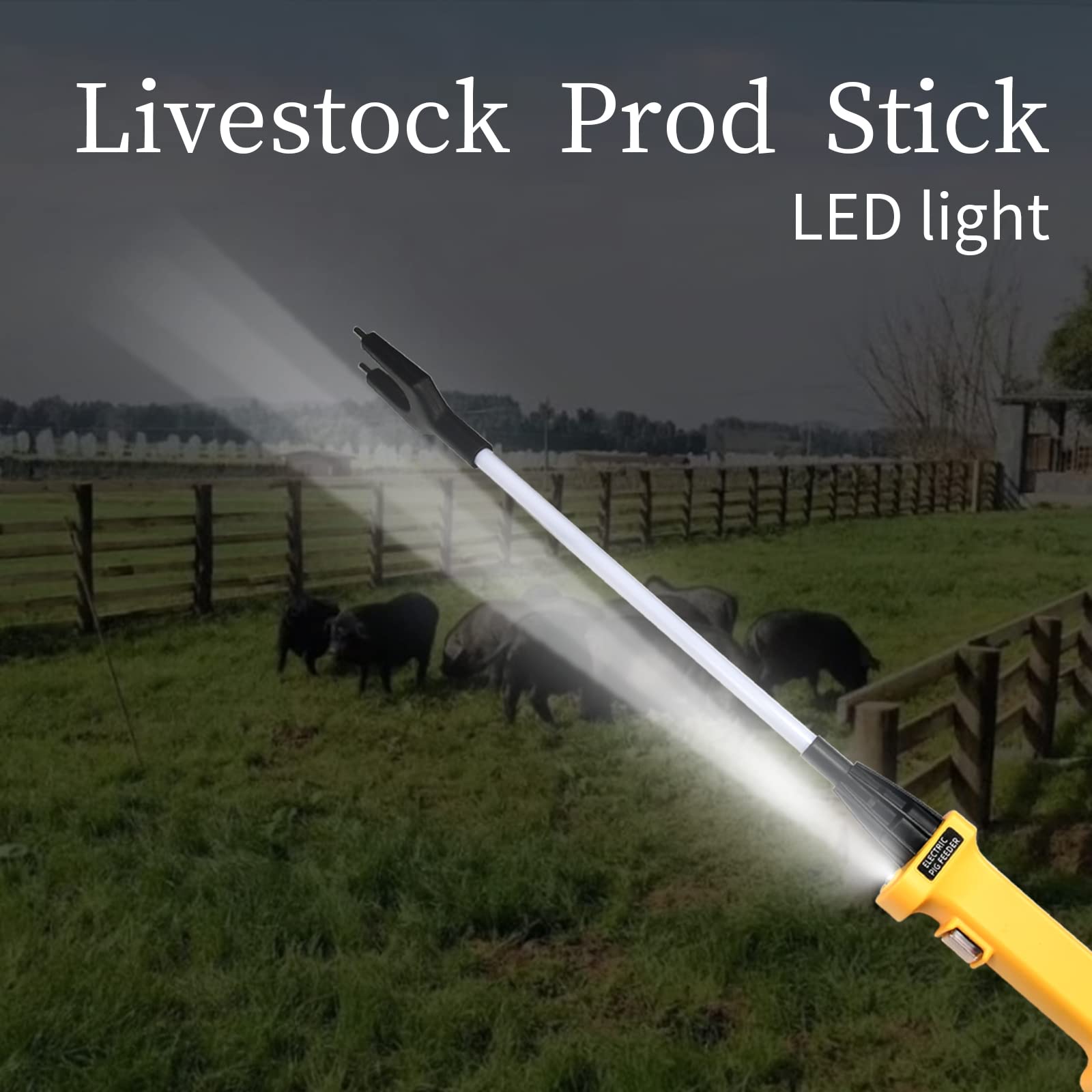 LeadSeals Portable Electric Livestock Prod Rechargeable Cattle Prod ...