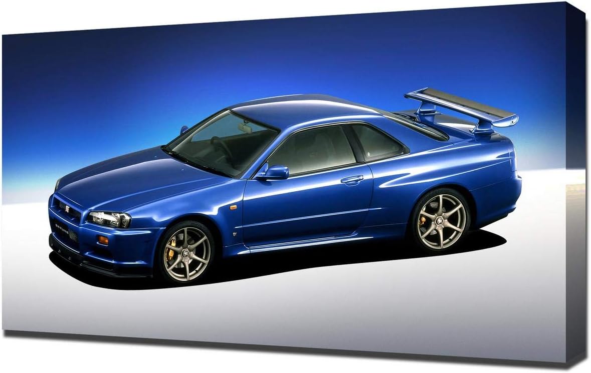 Amazon.com: Compatible With Skyline GT R V3 Canvas Art Print Wall Art ...