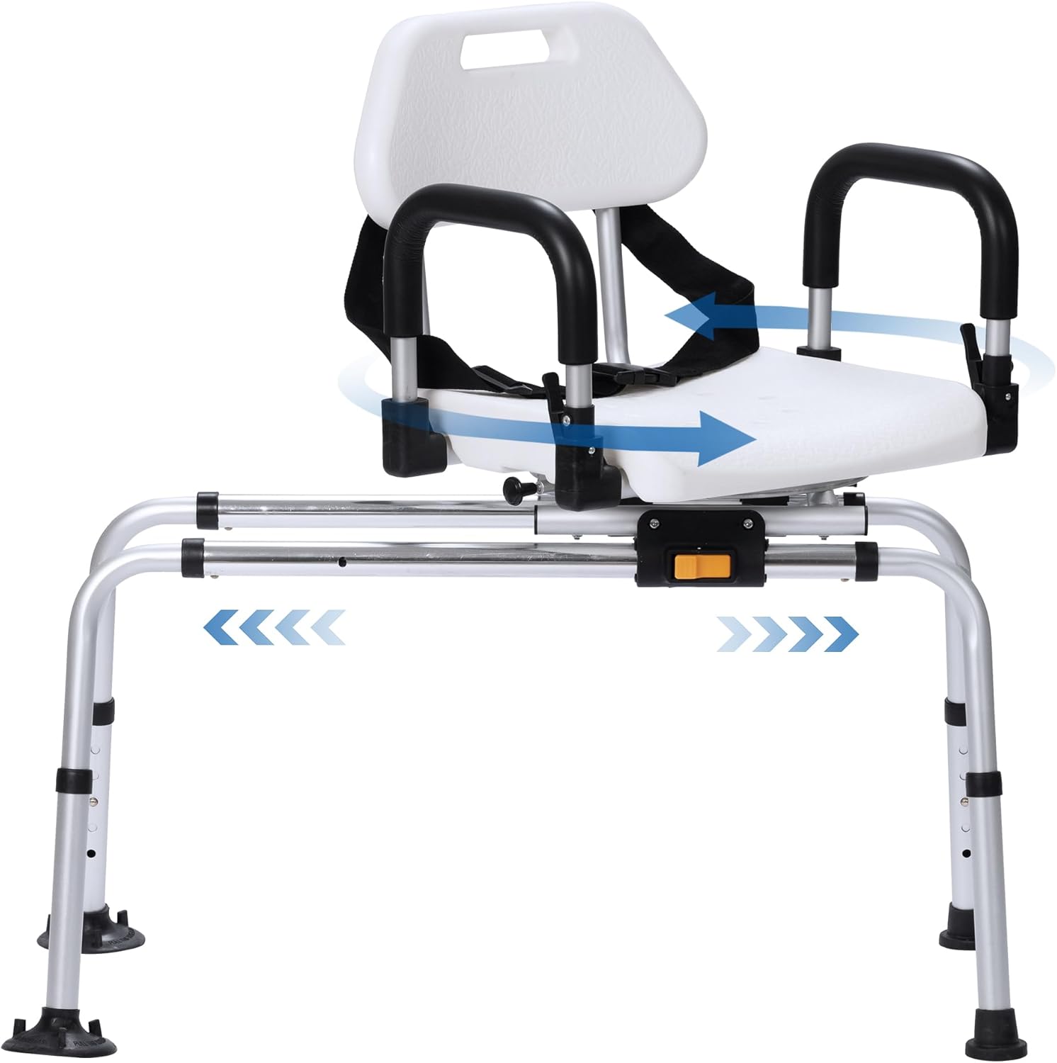 Amazon.com: RESTISLAND Sliding Shower Chair with Swivel Seat, Transfer ...