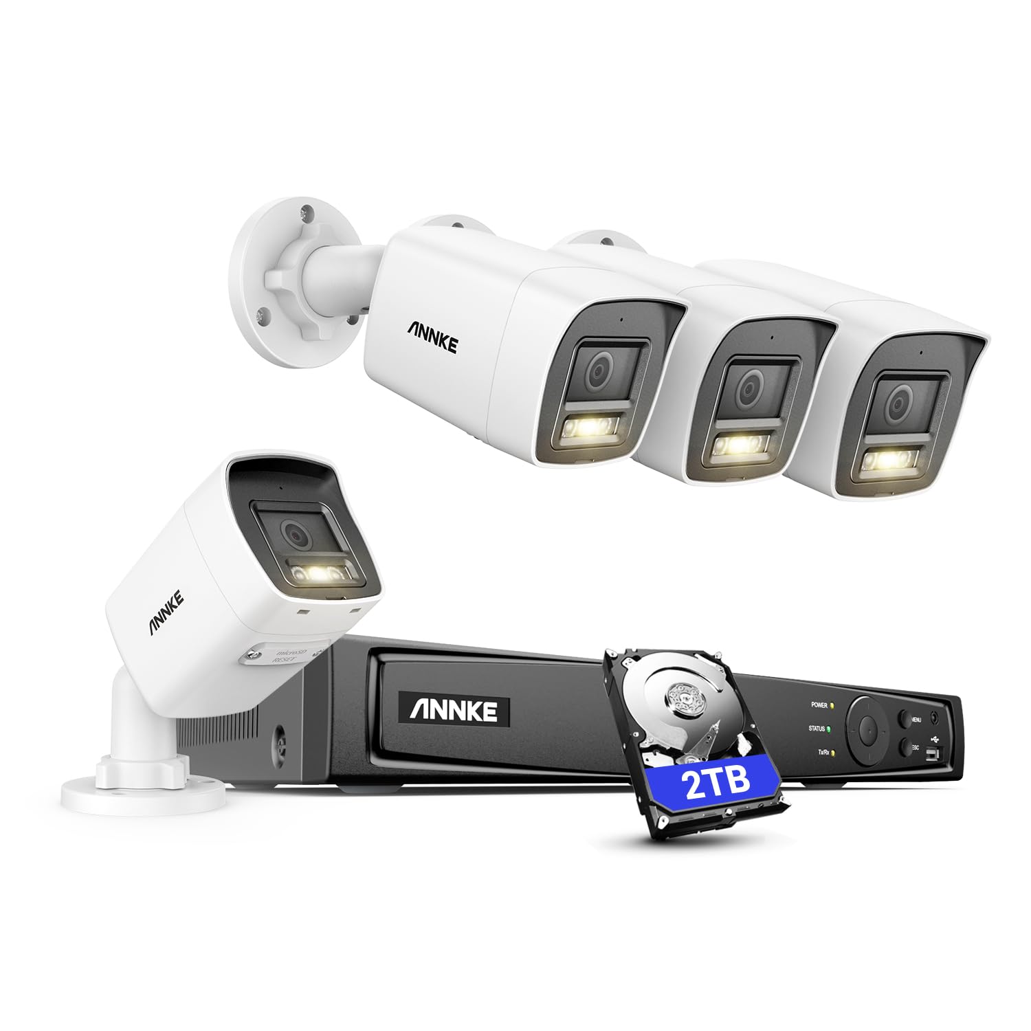 Amazon.com : ANNKE H1200 12MP Security Camera System, 8CH NVR and 4 X ...