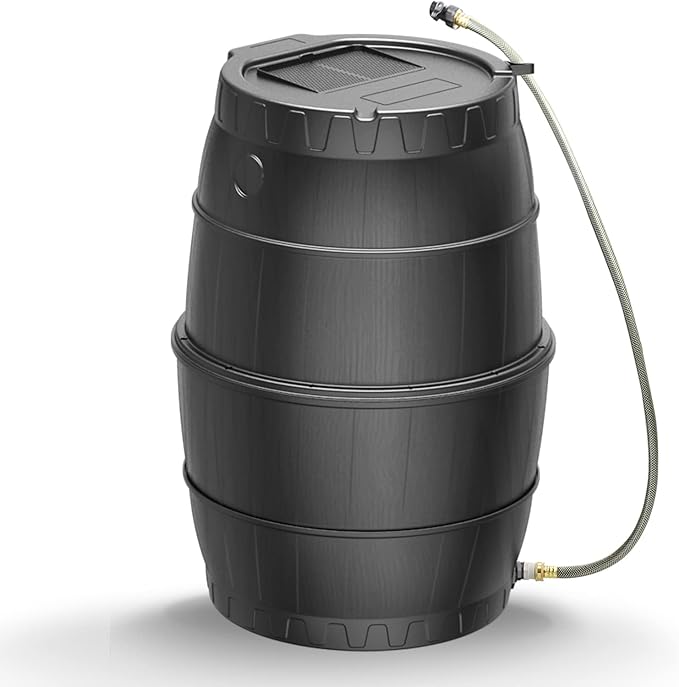 Amazon.com : EJWOX Rain Barrels to Collect Rainwater from Gutter for ...