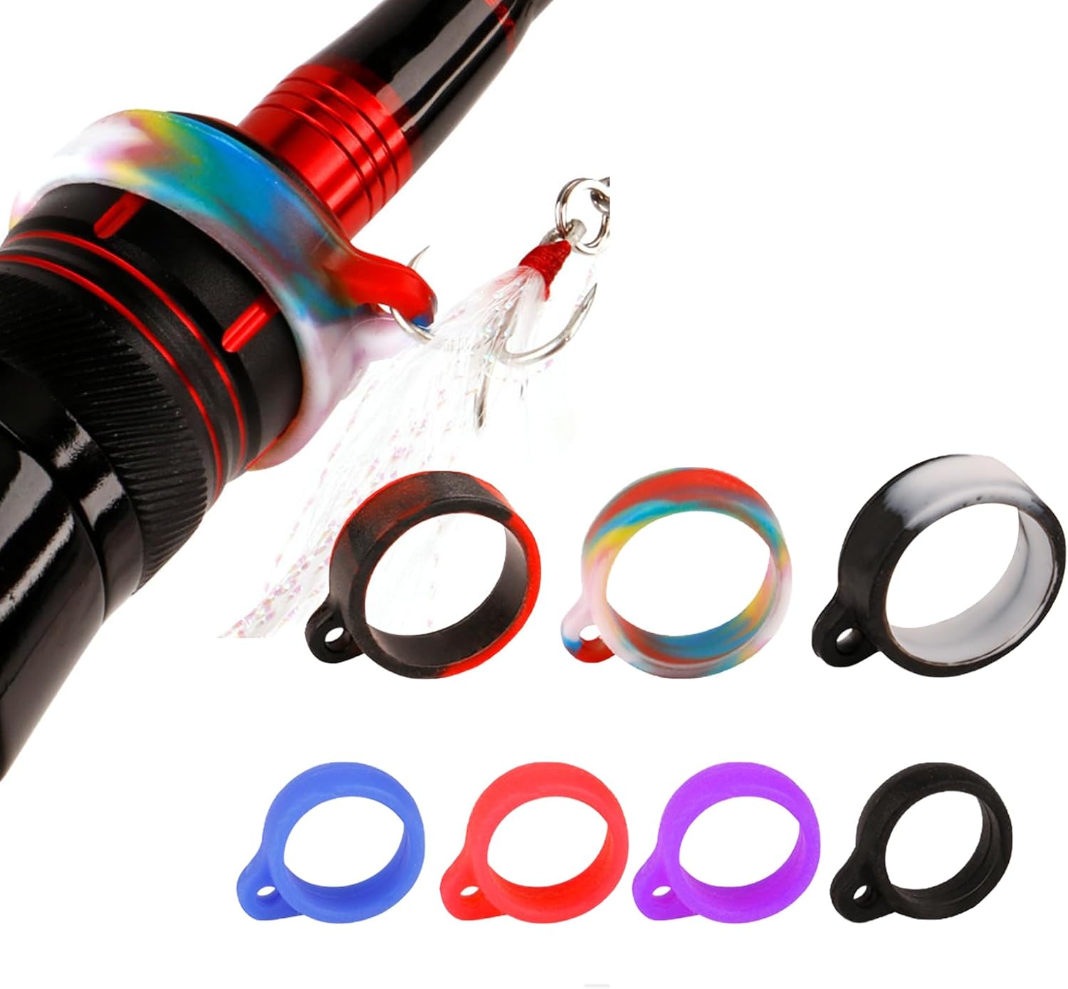 Amazon.com : 20Pcs Fishing Rod Hook Keeper, Fish Lure Bait Holders ...