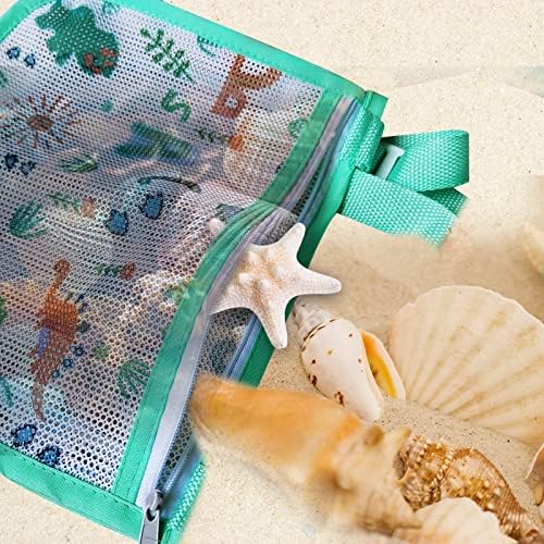 Amazon.com: Comelodiant 3 PCS Mesh Beach Bag Seashell Bag for Kids Cute ...