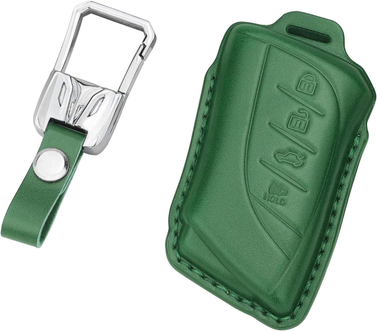 Amazon.com: PIFOOG Key Fob Cover Fit for Lexus Green Leather GX ES NX ...