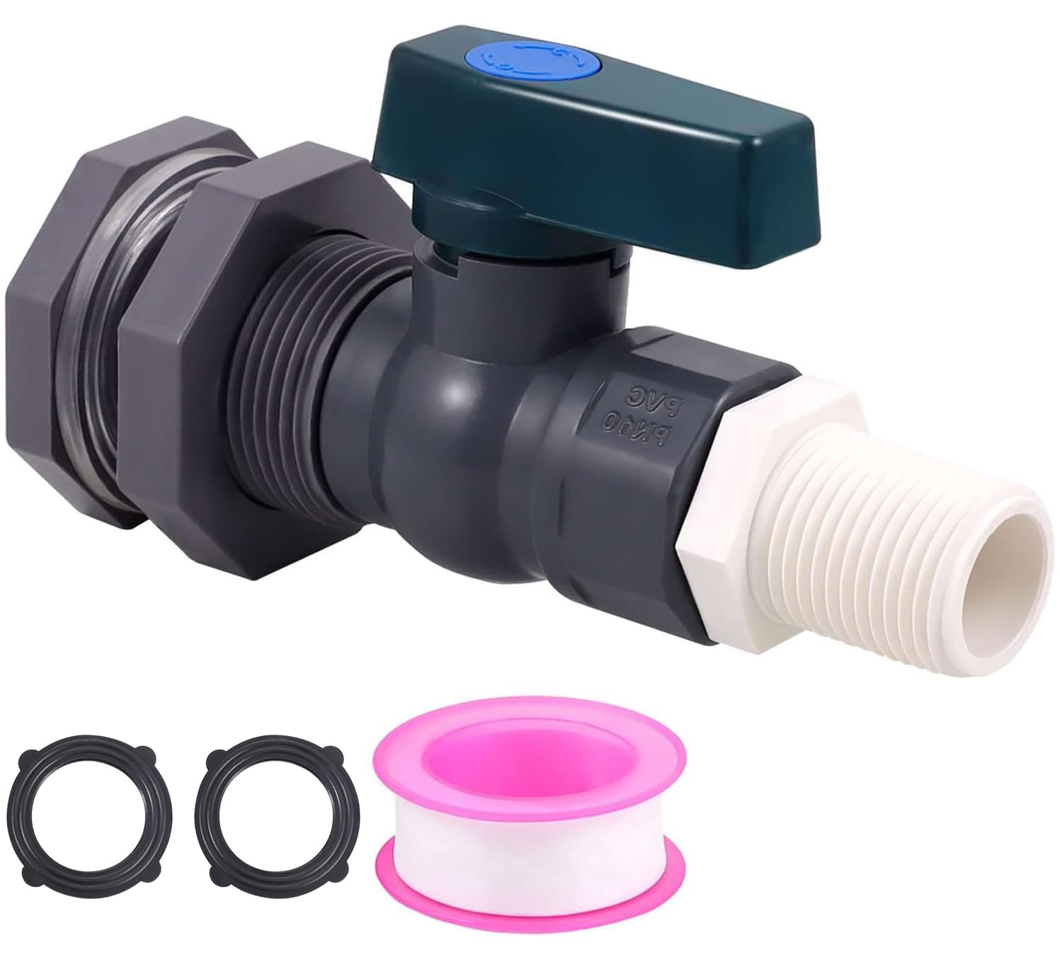 Amazon.com : Enoch's Land PVC Rain Barrel Spigot Kit,3/4" Rain Barrel ...