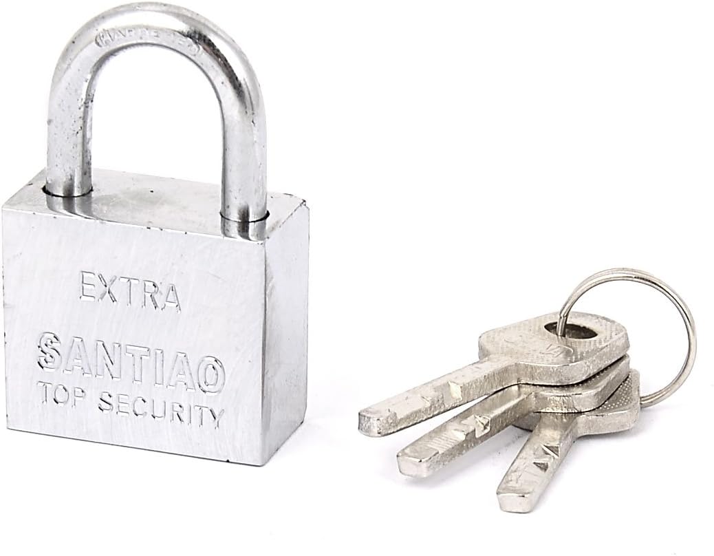 uxcell Home Cabin Room Door Closet Security Locking Padlock w 3 Keys ...