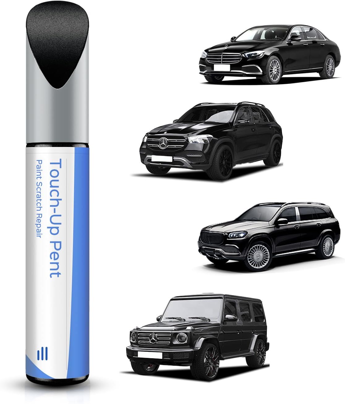 PARTS4EV 197/9197 OBSIDIAN BLACK METALLIC Touch Up Paint for Mercedes ...