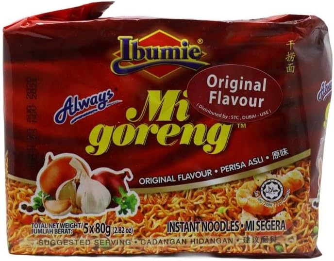 IBUMIE Always Mi Goreng Asli, 5 x 80g : Amazon.sg: Grocery