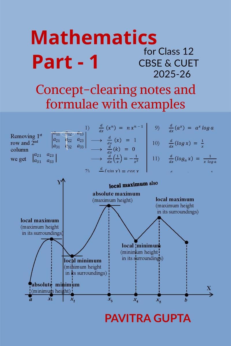 Buy Mathematics for class 12 (CBSE & CUET) Part-1 : Concept-clearing ...