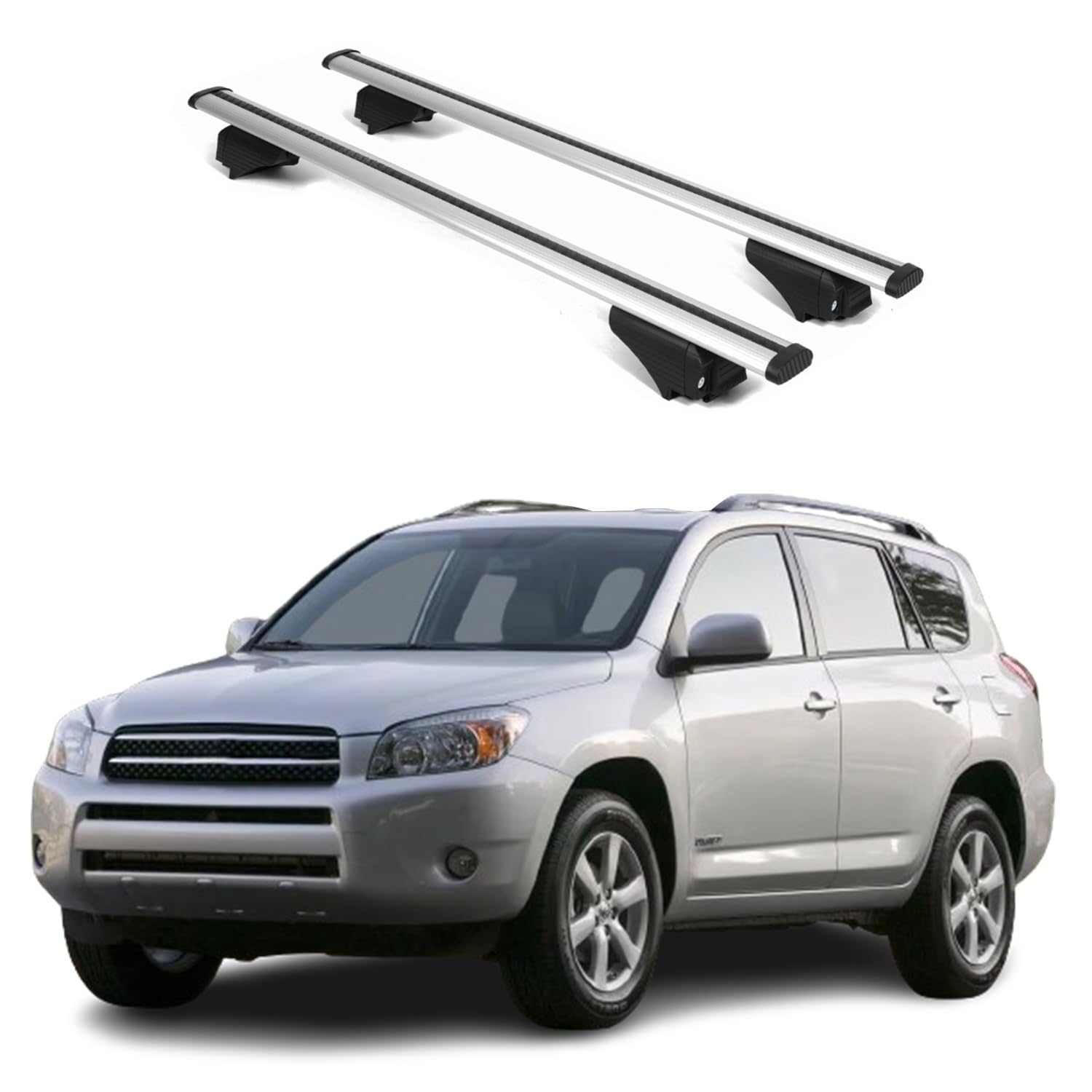 Amazon.com: ERKUL Roof Rack Cross Bars for Toyota RAV4 2007-2012 ...