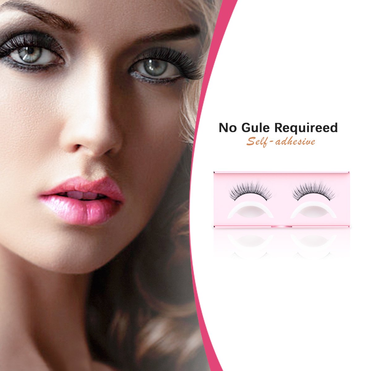 Amazon.com : False Eyelashes Pack, FYPO Self-adhesive Fake Eyelashes ...