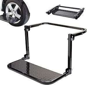 YNITJH Steel Car Tire Steps,Tire Wheel Step,Folding and Adjustable ...
