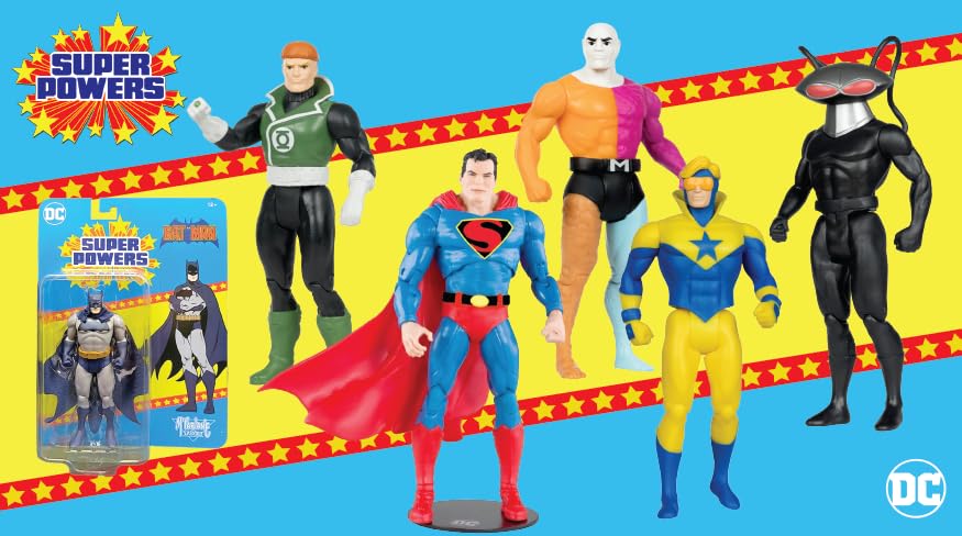 DC Super Powers - 4.5 in Action Figure Full Set - 6 Figures - McFarlane ...