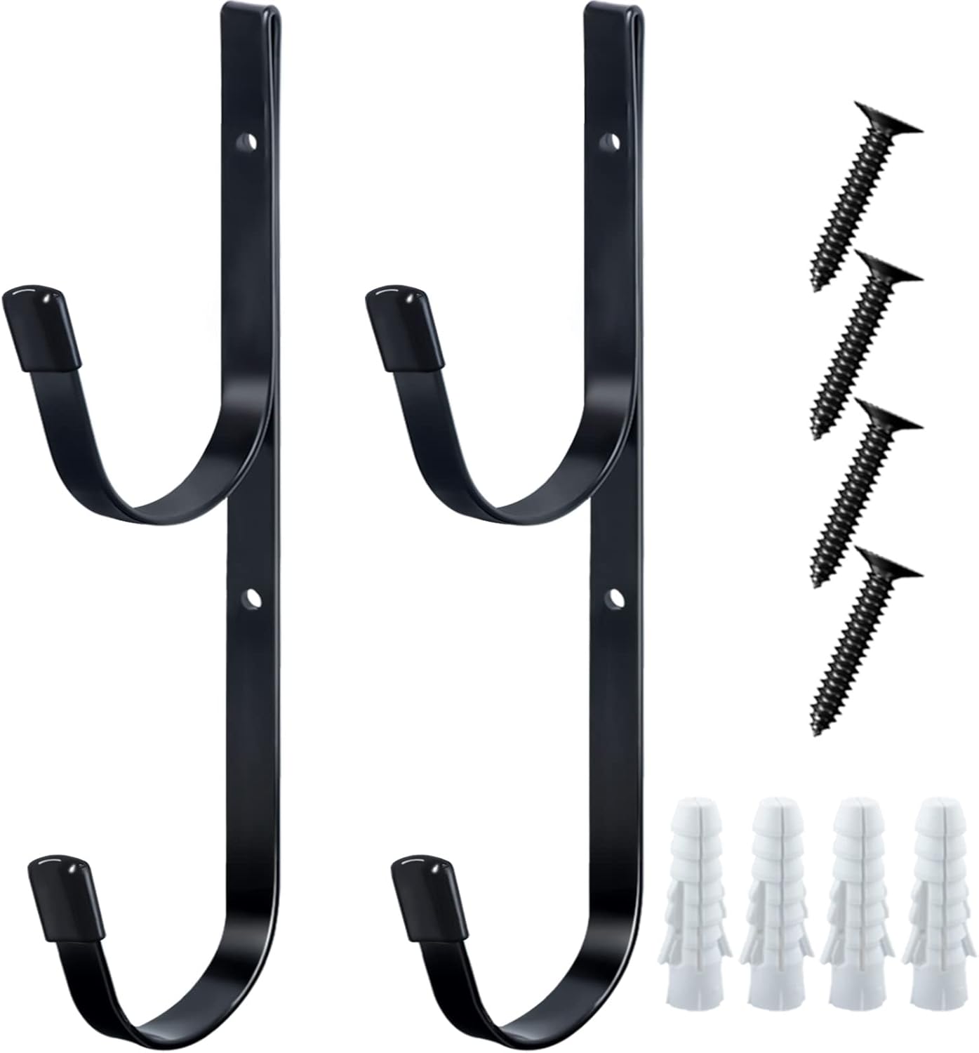 Amazon.com : Pool Pole Hanger for Fence（2 Pack） Black Pool Equipment ...