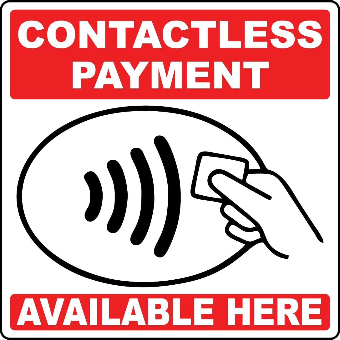 Amazon.com : Leetprints Laminated Vinyl Decal for Contactless Payment ...