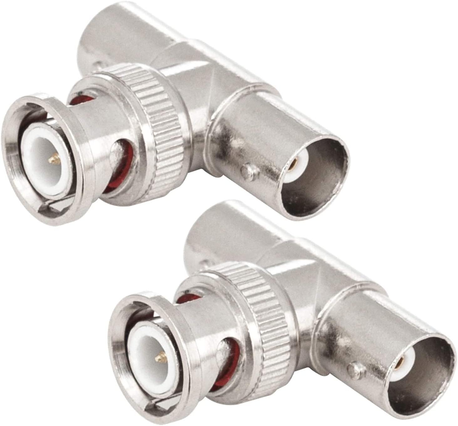 Amazon.com: BNC Connectors, 20-Pack BNC Male to 2 BNC Female Adapter, T-Shaped Coax Splitter for ...