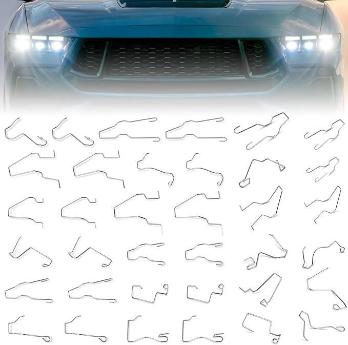 Amazon.com: TEANTECH Bulb Retaining Spring Clips for H1/ H3 /H4 /H7-36 ...