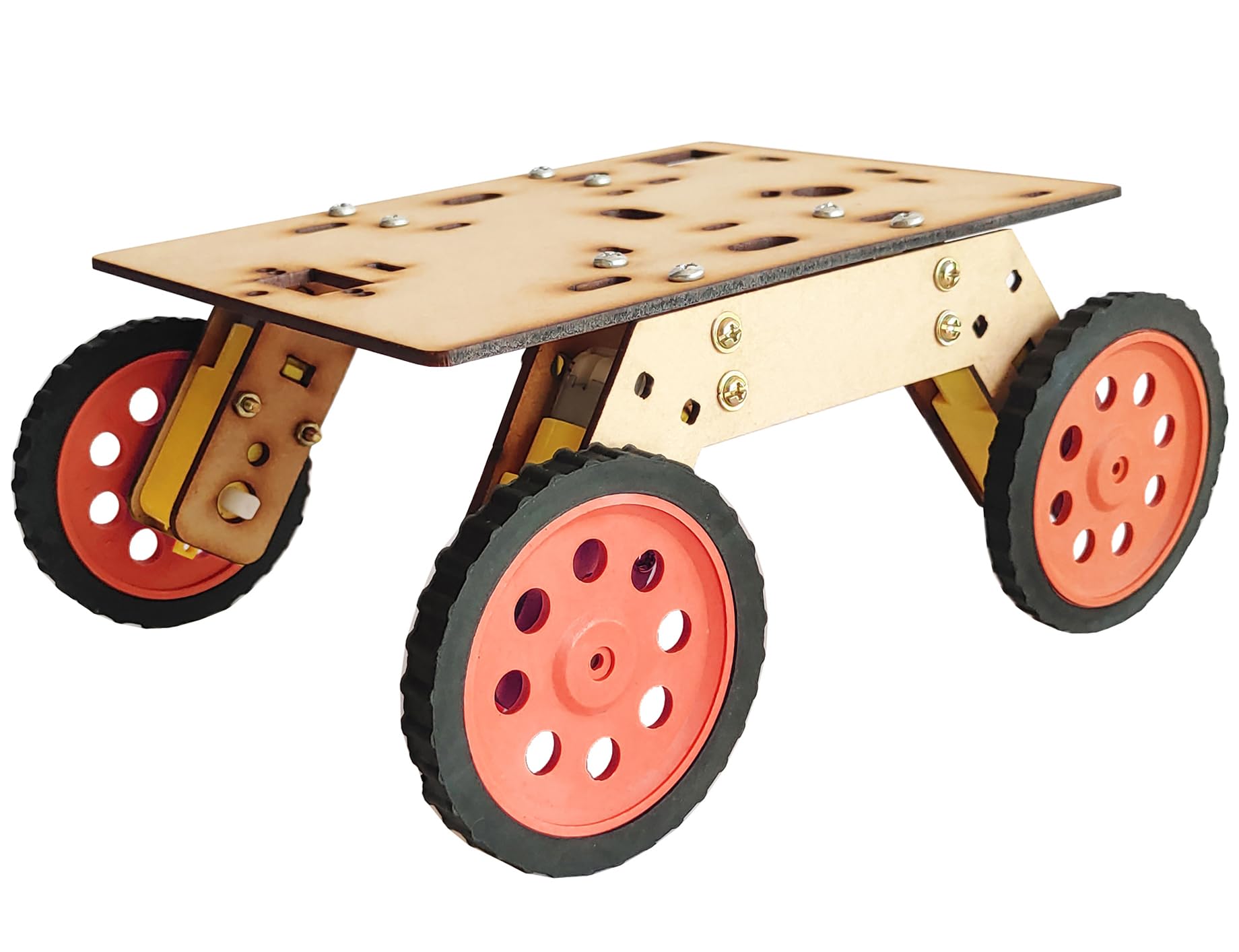 Kit4Curious 4 Wheel Drive Robotic Chassis for DIY Robotic Projects Kit ...