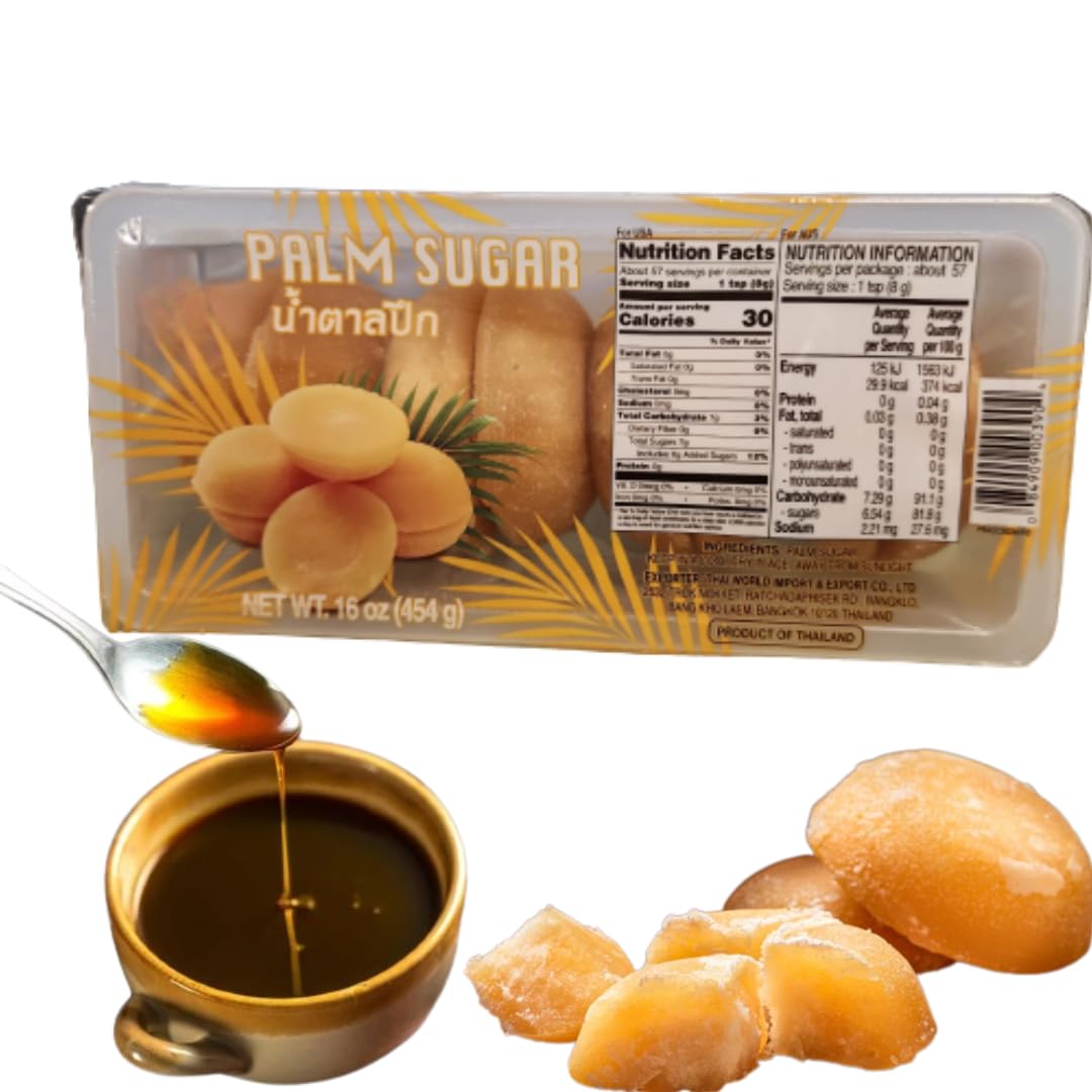 Amazon.com: Pure Premium Golden Palm Sugar - Natural Sweetener for ...
