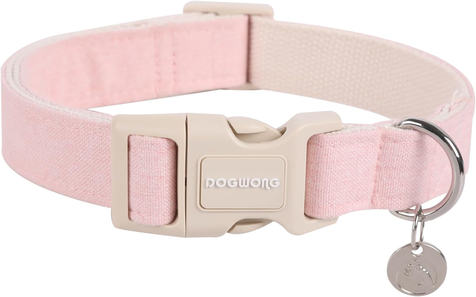 DOGWONG - Collar para perro de cáñamo de algodón, resistente y ...