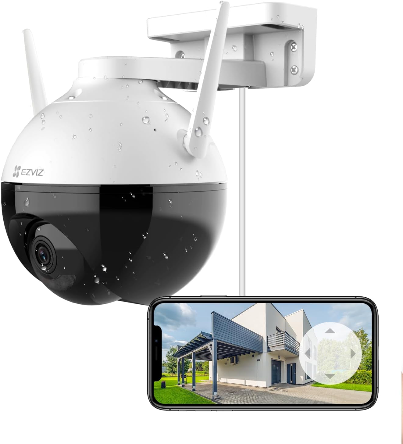 Amazon.com : 3MP 2K Window Camera,2.4GHz & 5GHz WiFi Indoor Cameras for ...