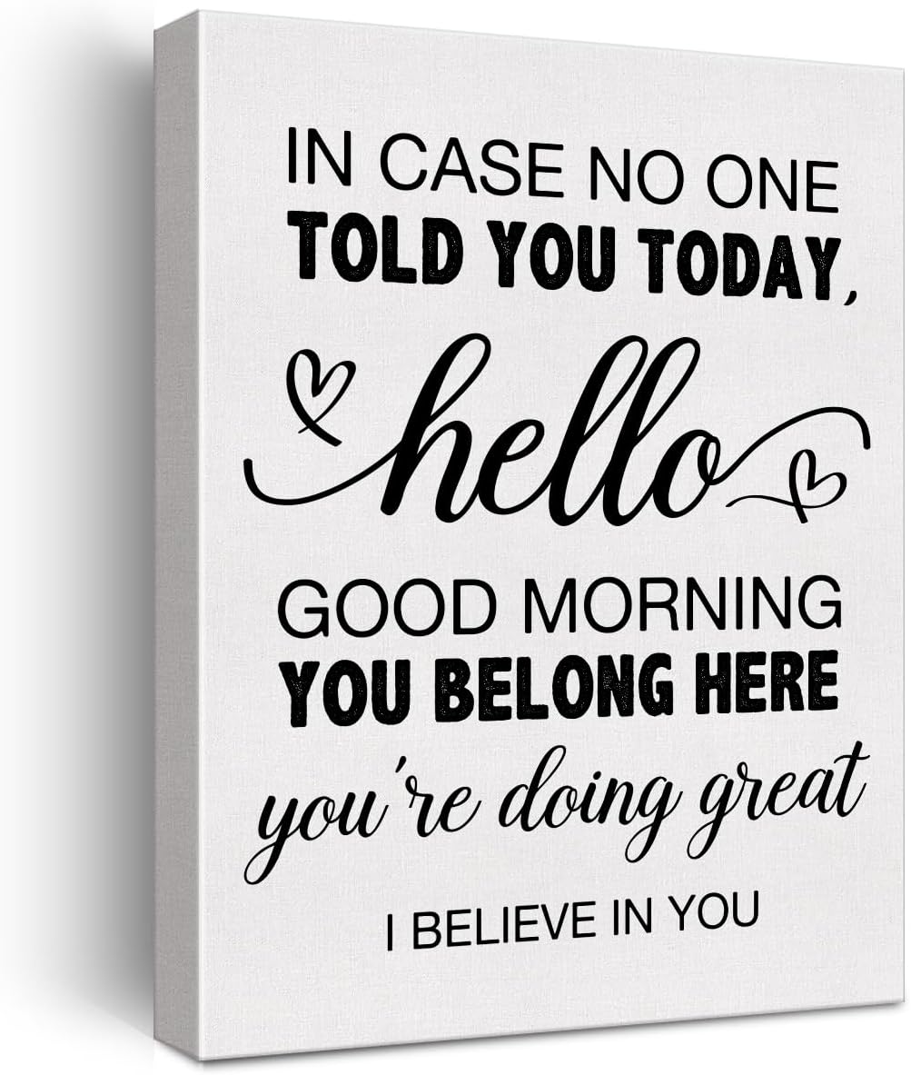 Amazon.com: Inspirational Wall Art Decor Motivational I Believe in You ...