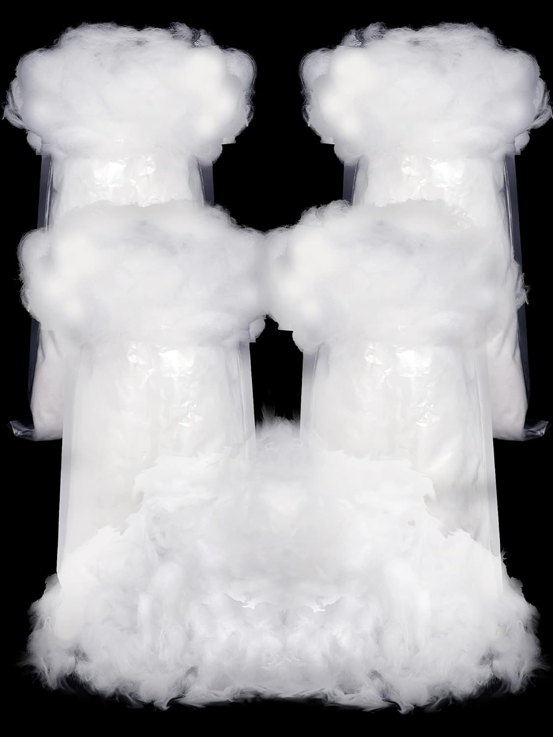 Amazon.com: Riakrum Fake Snow Decor Fiber Artificial Snow Cotton Snow ...