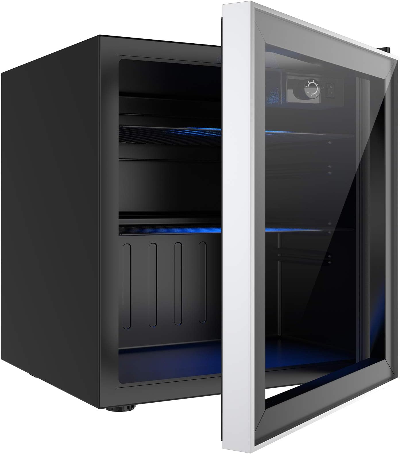 Cobuy Glass Door Bar Fridge 46L Beverage Refrigerator, Freestanding ...