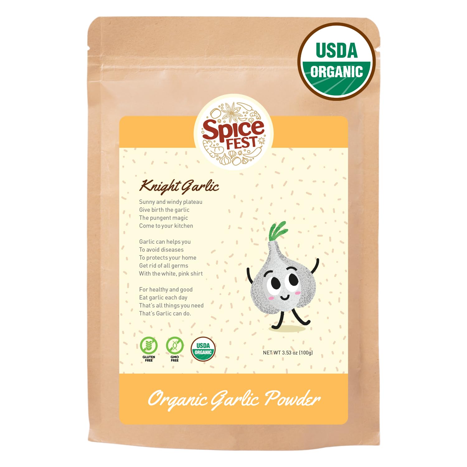 Amazon.com : SPICE FEST - Organic Garlic Powder, (7.0 Ounces) Finely ...