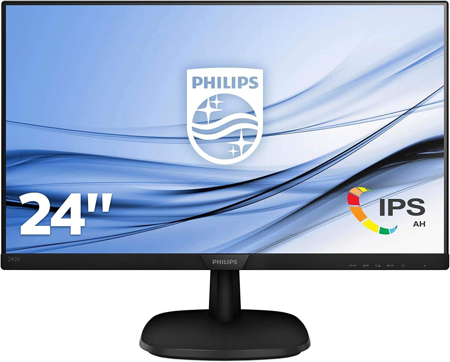 Philips 243V7QJAB 24" Monitor, Full HD, Edge-to-Edge IPS, Built-in ...