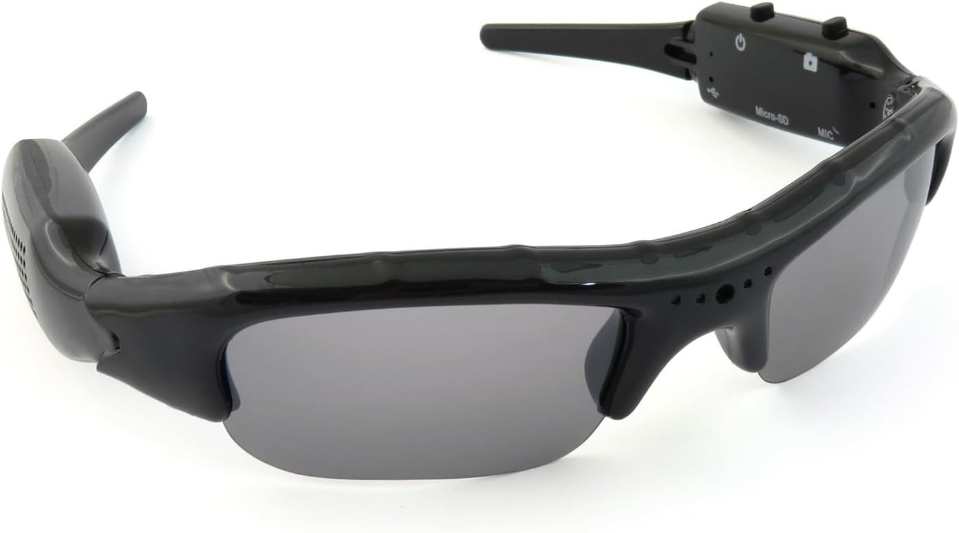 iXium® HD DVR Stealth Spy Sunglasses Eyewear Covert Monitor Spy Cam DV ...