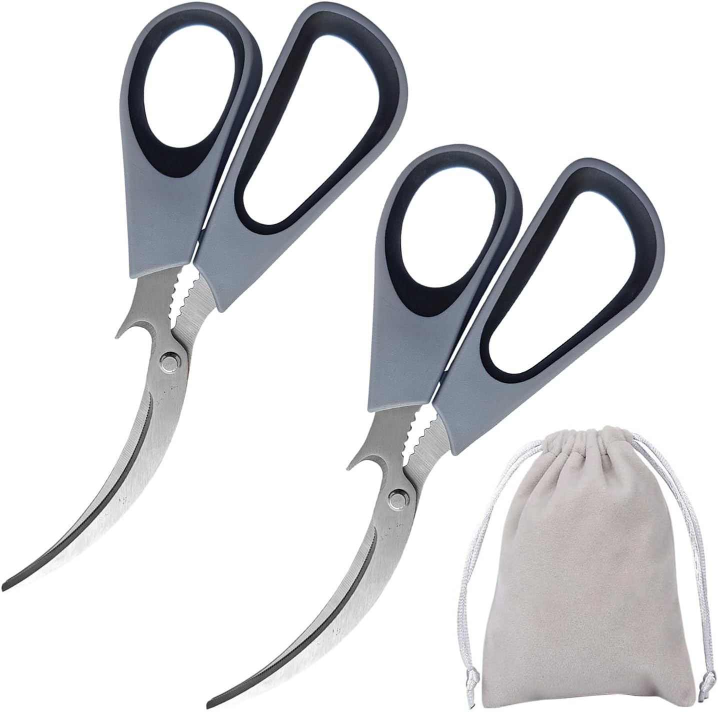 Amazon.com: Stainless Steel Multi-Purpose Kitchen Scissors - For Crab ...