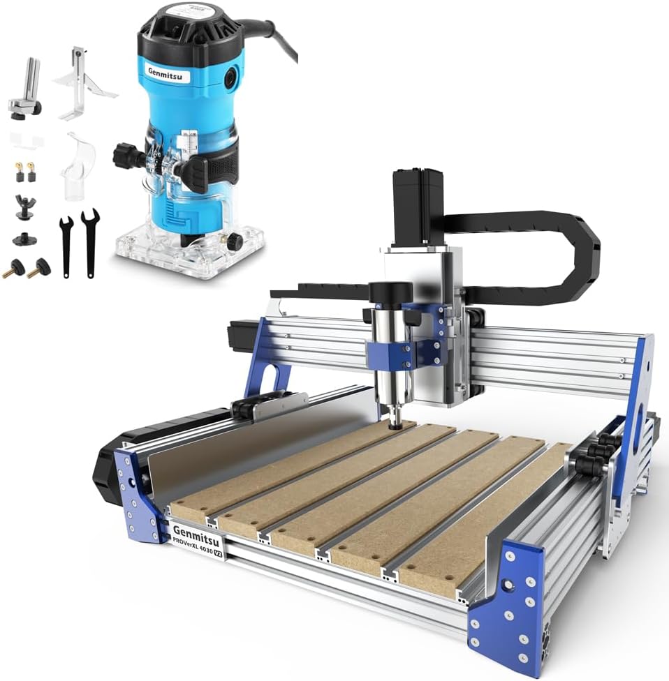Amazon.com: Genmitsu PROVerXL 4030 V2 CNC Machine & Compatible 1HP 65mm ...