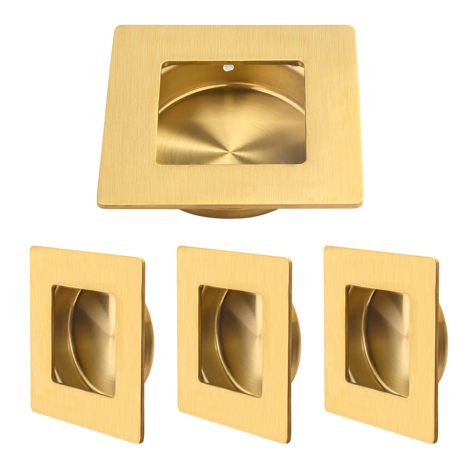 Snapklik.com : HOMOTEK Square Recessed Sliding Closet Door Finger Pulls ...