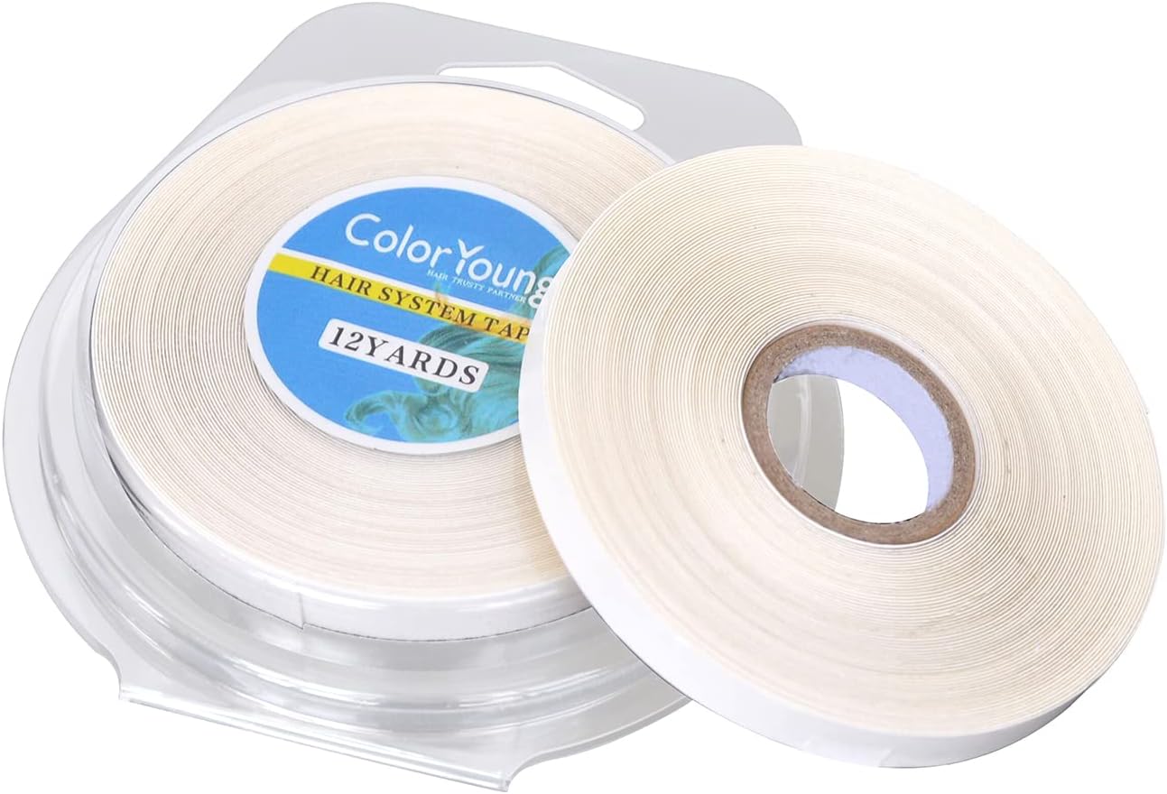 Amazon.com : coloryoung 5/16"(0.8cm)*12 Yards Tape for Tape in Hair ...