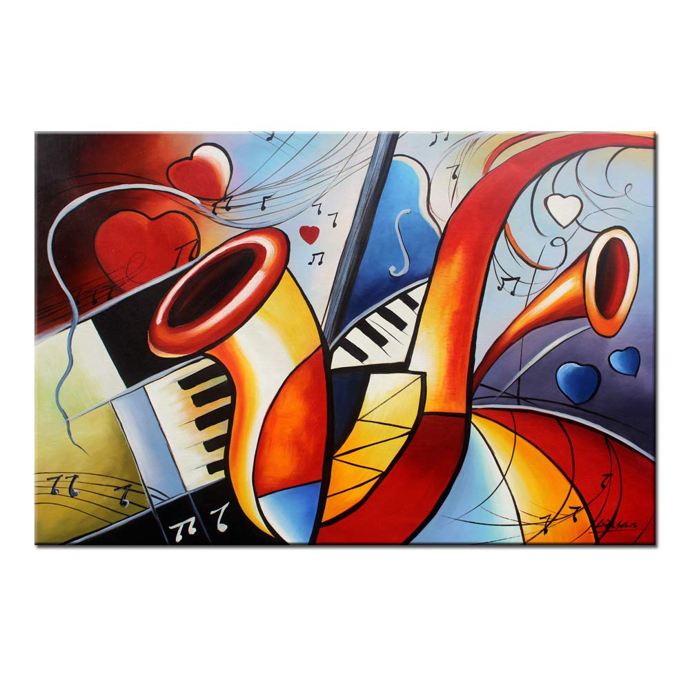 Abstract Paintings Of Musical Instruments