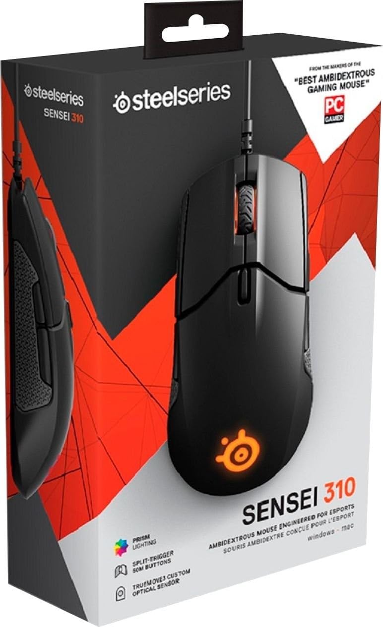 Amazon.com: SteelSeries Sensei 310 Gaming Mouse - 12,000 CPI TrueMove3 ...