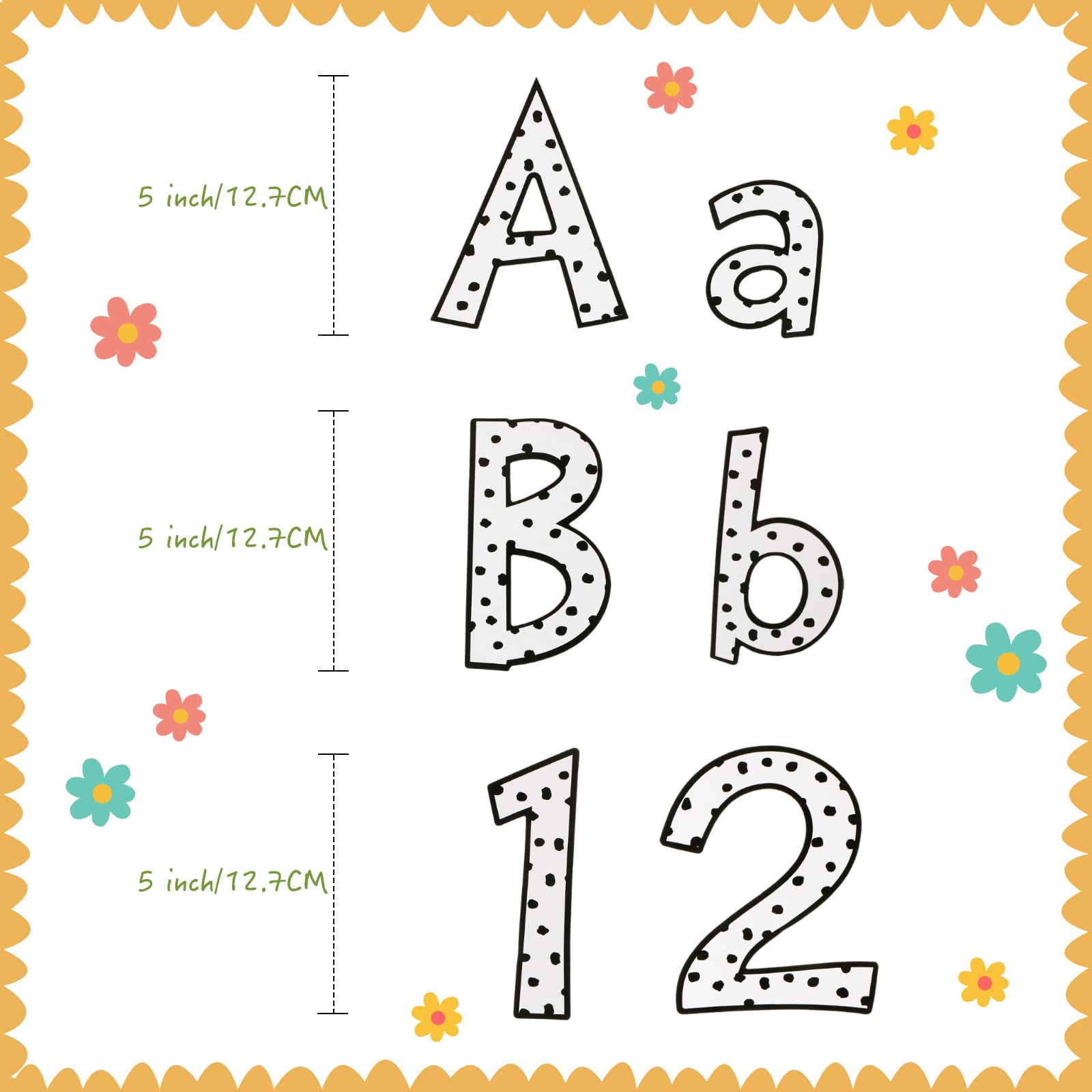 Educational Display Letters 134-Piece Bulletin Board Letters Set - 5 ...