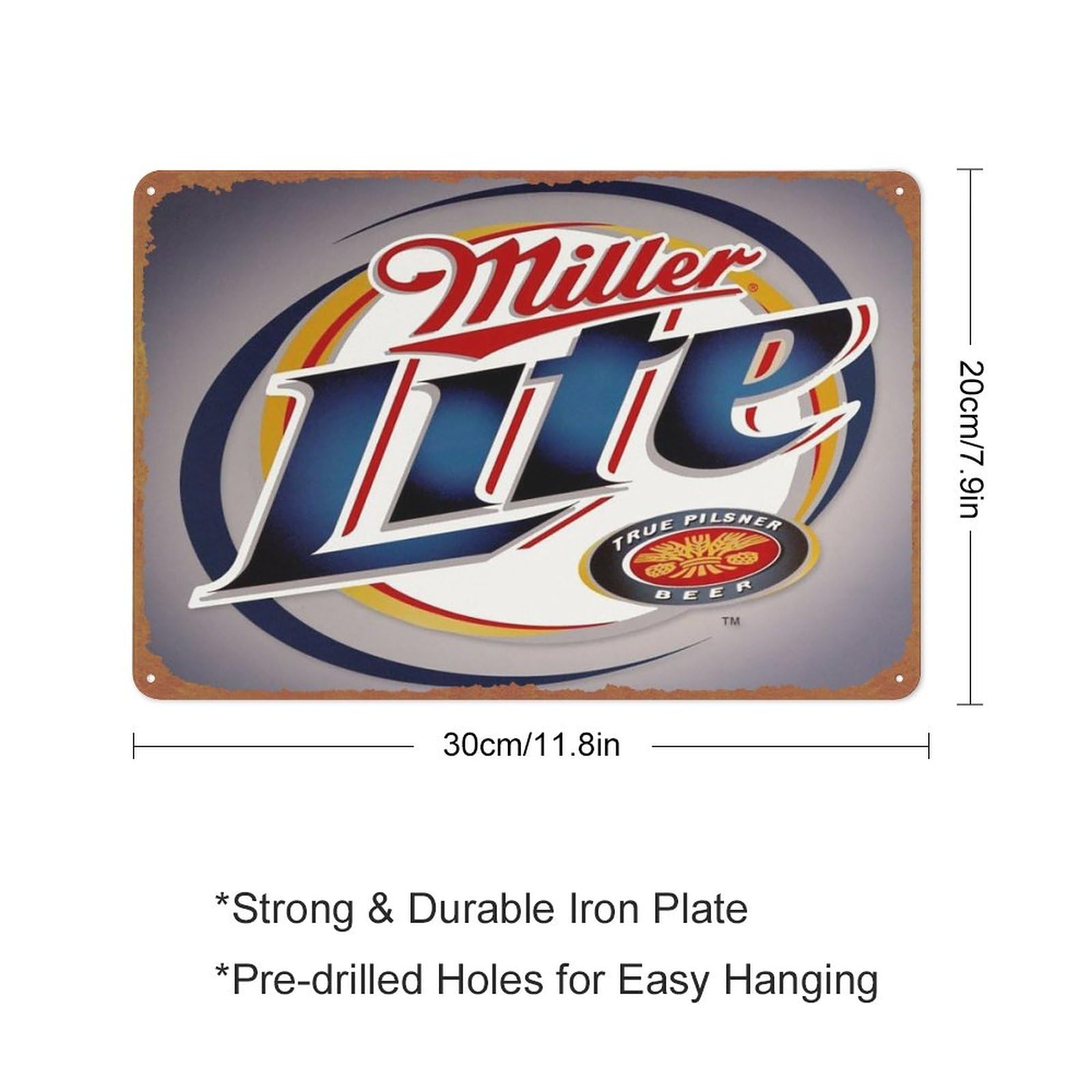 Miller Lite Retro Logo Rare Pop Art Miller Beer Sign