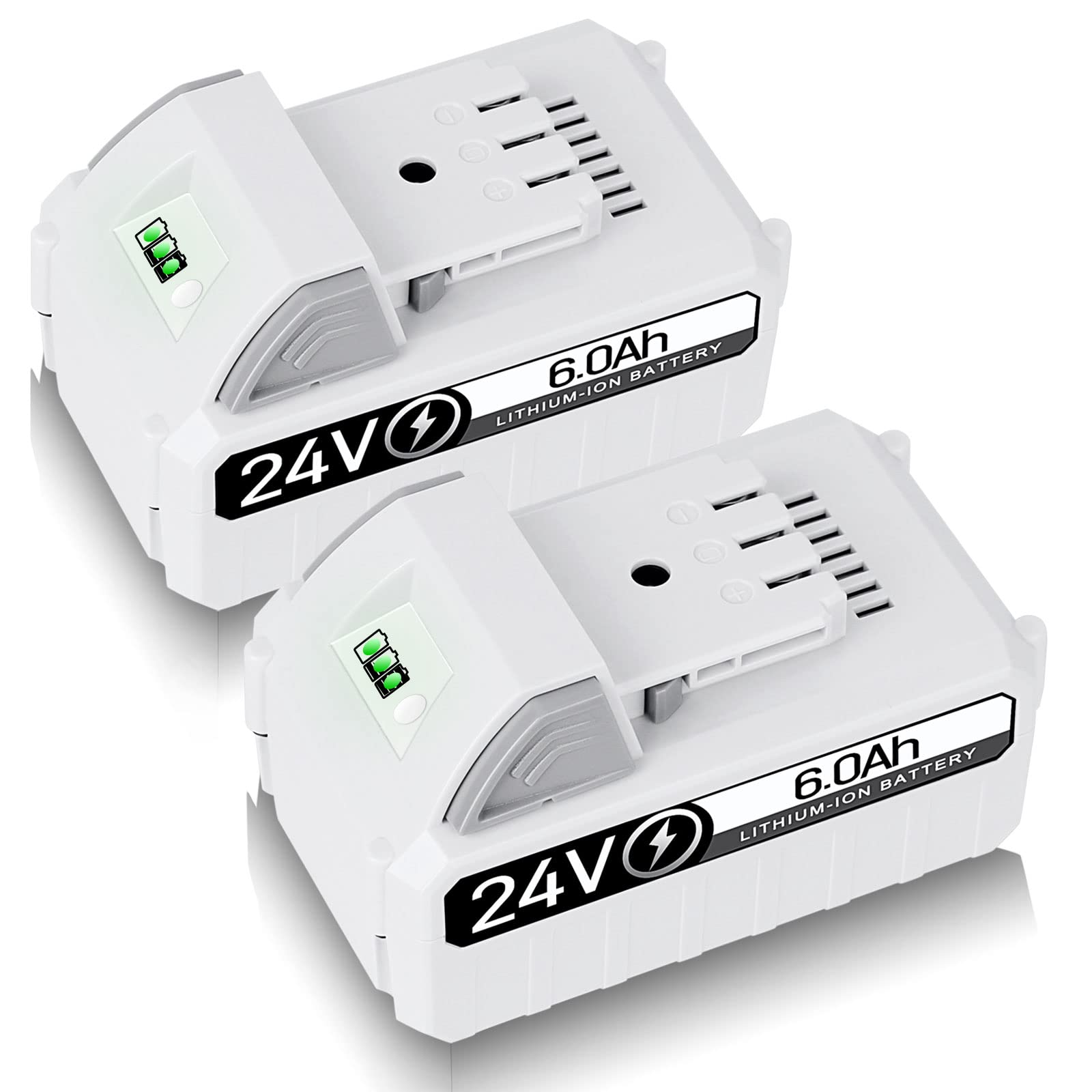 Amazon.com: 【3rd-generation+DC PORT】2Pack 24V 6.0Ah Replace Battery for ...