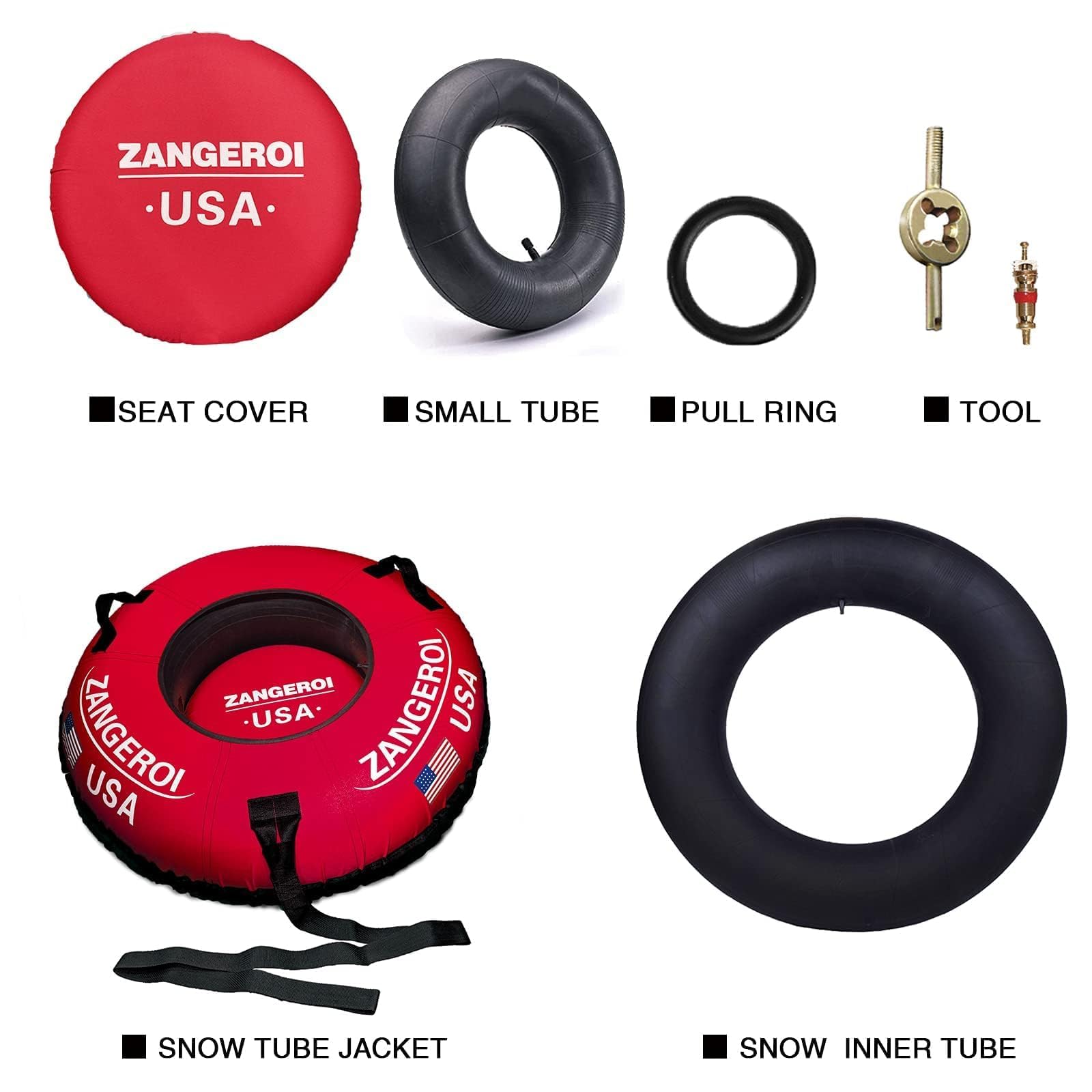 Snow Tube Snow Tubes for Sledding Heavy Duty Kids Snow sleds for Kids ...