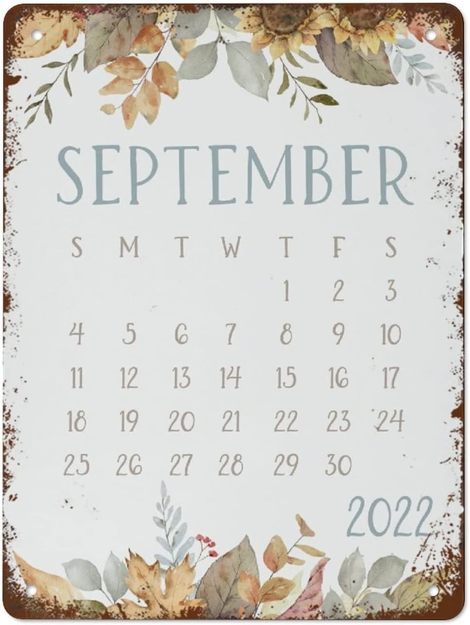 Amazon.com : September 2022 Calendar Fall Sign Fall Countdown Calendar ...