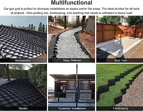 2" Thick Gravel Ground Grid, Stabilization geo Grid Ground Grid?HDPE ...