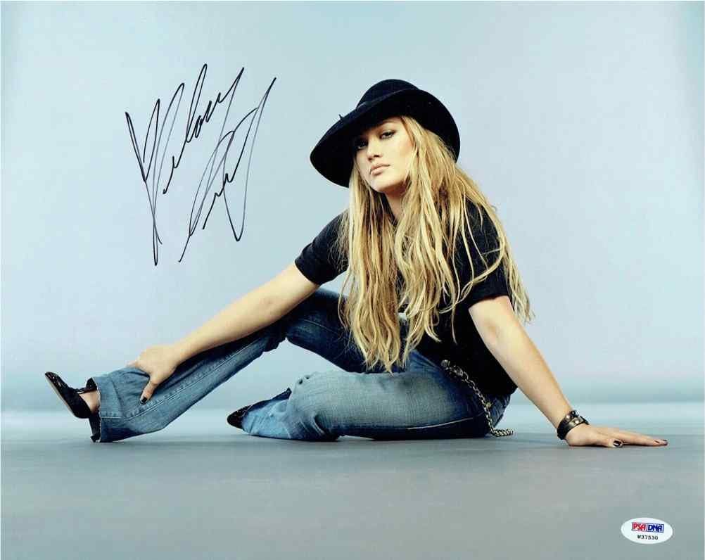 Hilary Duff Signed 11x14 Photo Certified Authentic PSA/DNA COA at ...