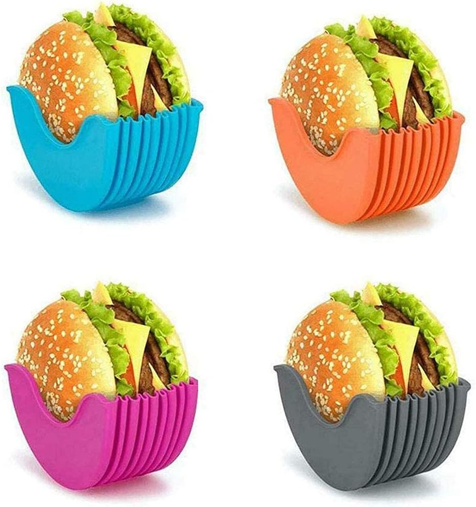 AffluenceBullet - 4 Piece Set of Kitchen Retractable Adjustable Burger ...