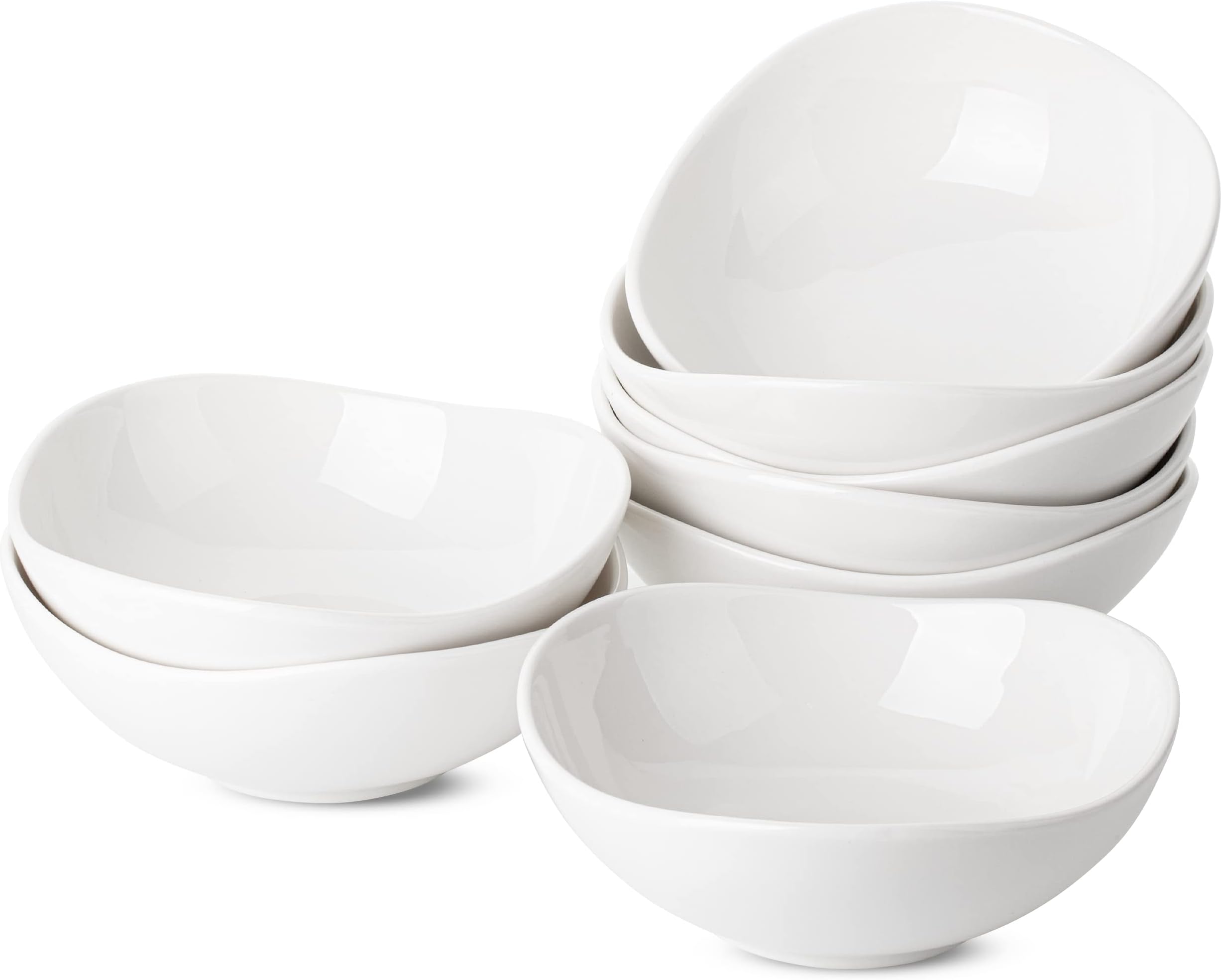 Amazon.com: Teocera Porcelain Small Bowls, Dessert Bowls Set - 6 Ounce ...