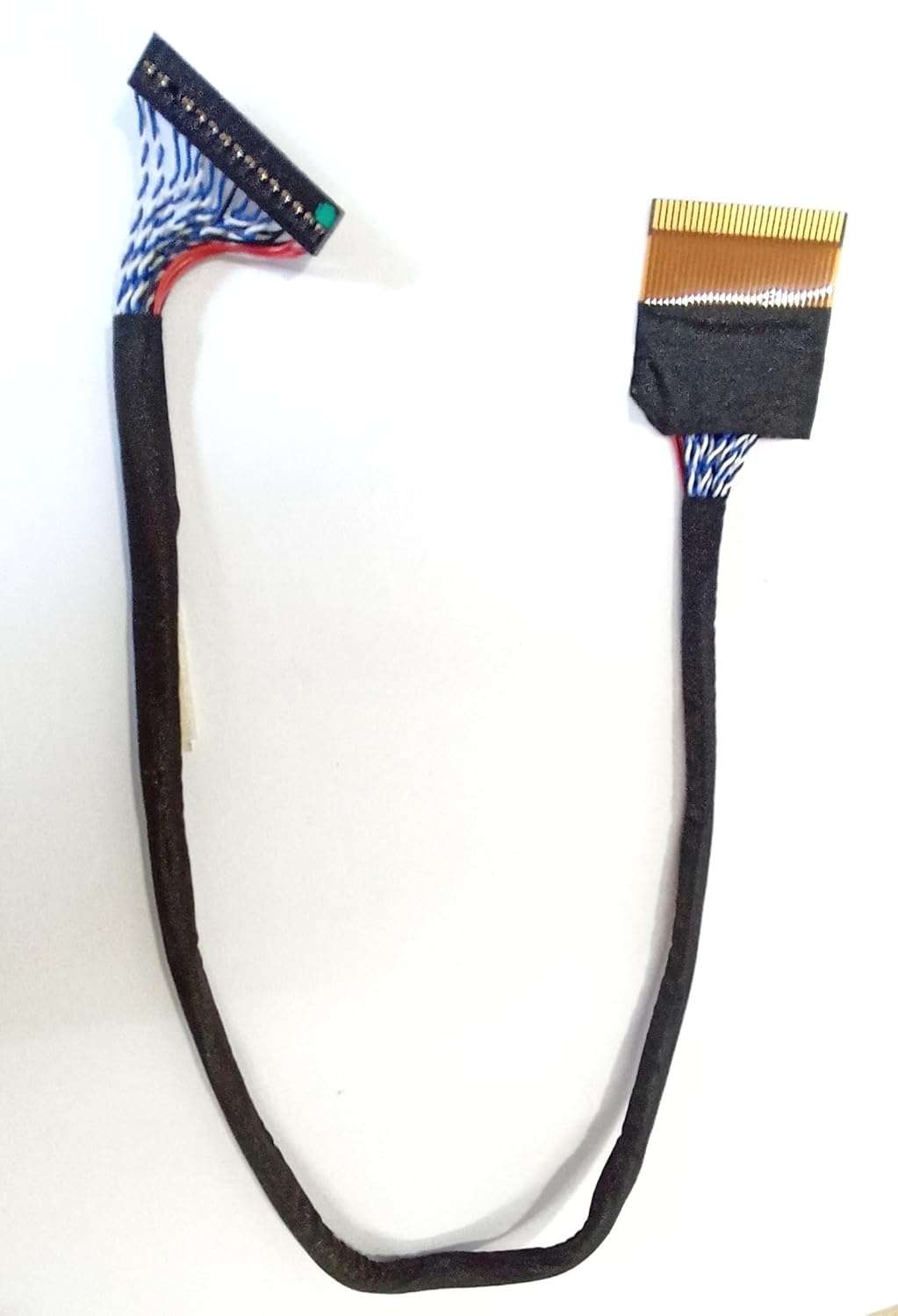 acce & peri® 30 PIN FLAT FFC LVDS CABLE to CONNECTOR FOR HD LCD LED DISPLAY - item as per image ...