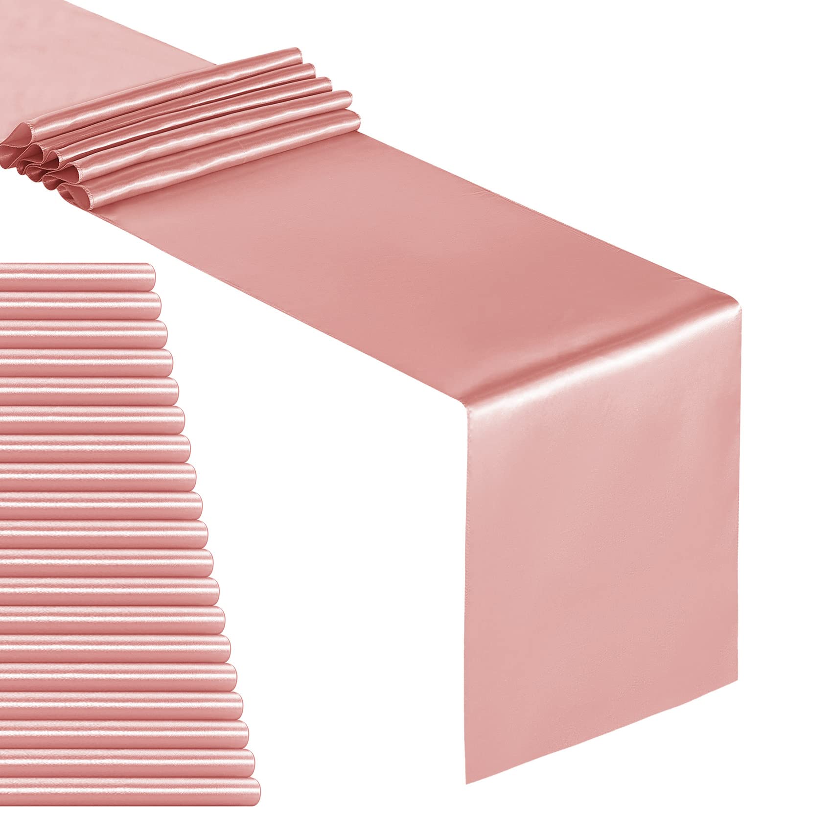 Amazon.com: YUHX Pack of 20 Satin Table Runner 12 x 108 Inches Long ...