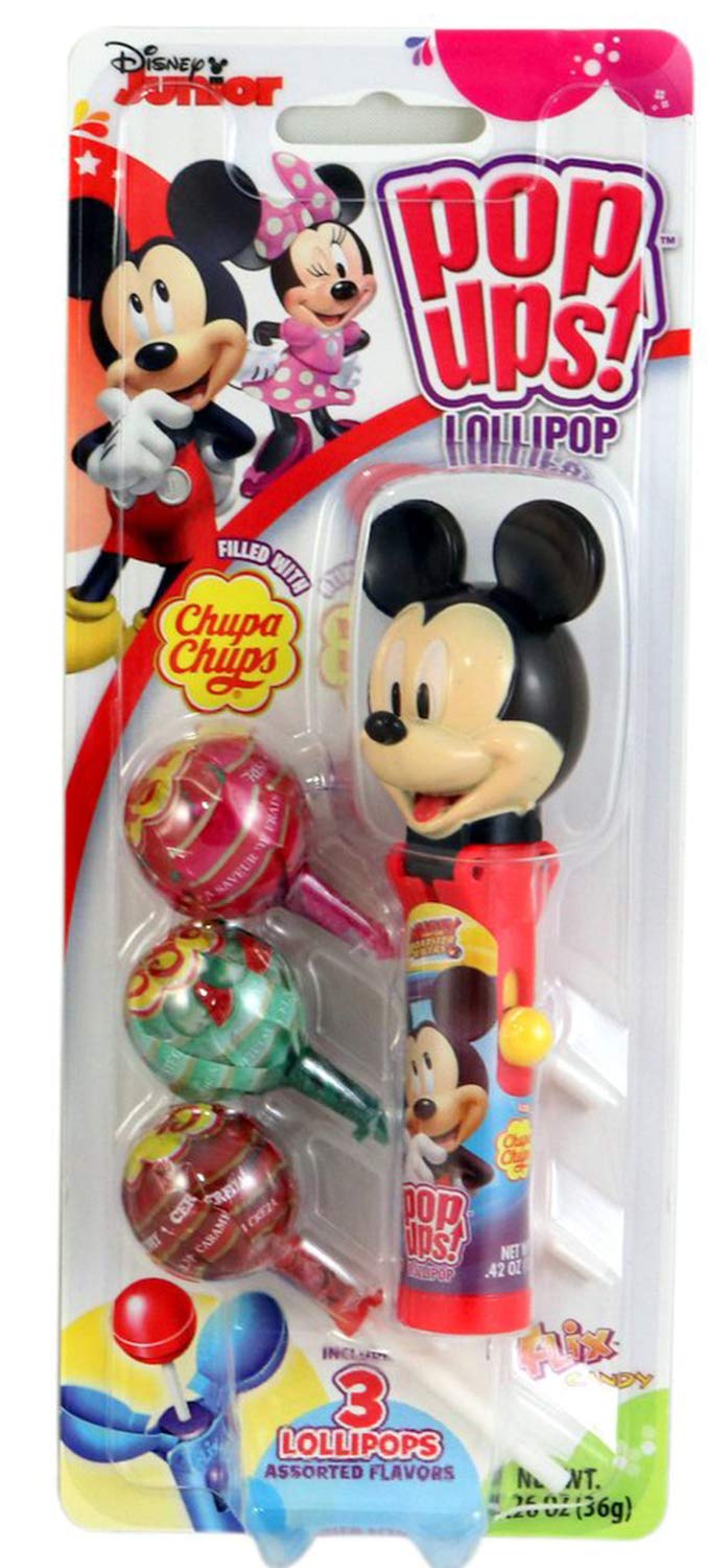 Disney Mickey Mouse Pop Ups Lollipop with Chupa Chups … : Amazon.in ...